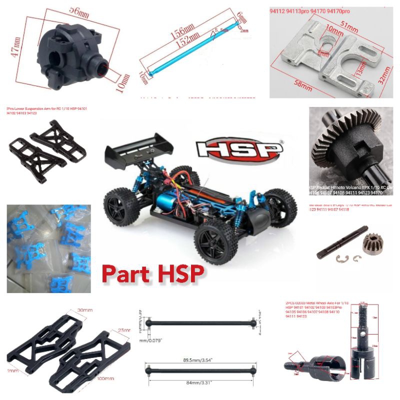 Jual Part HSP Buggy Truck 1/10 Cek Gambar Deskripsi untuk Spesifikasi ...