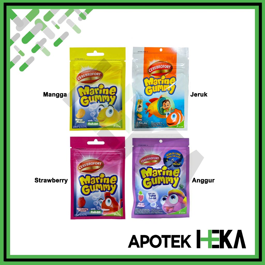 Jual Cerebrofort Marine Gummy Sachet 10 Tablet | Shopee Indonesia