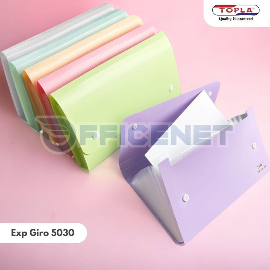 Jual TOPLA MAP GIRO 5030 DOMPET DOKUMEN GIRO NOTA CEK KWITANSI 12 SLOT ...