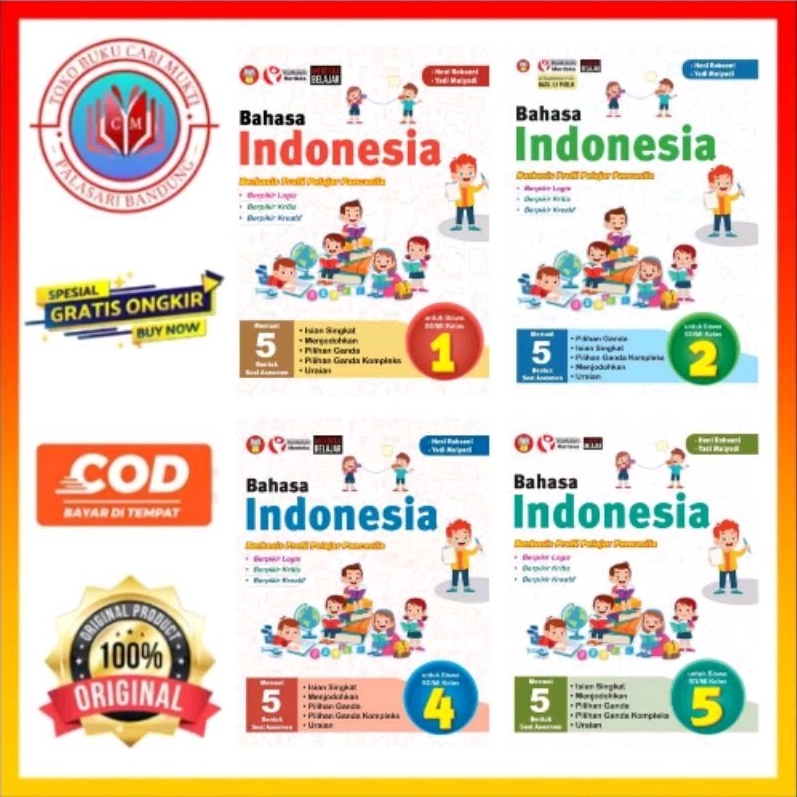 Jual Buku Bahasa Indonesia Untuk Siswa SD/MI Kelas 1.2.4.5. Kurikulum Merdeka | Shopee Indonesia