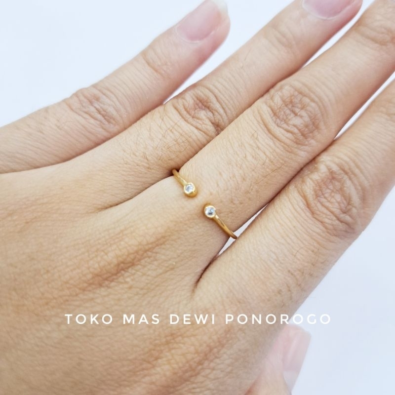 Jual CINCIN VAR MATA EMAS Kadar 8K/375% Yellow Gold | Shopee Indonesia