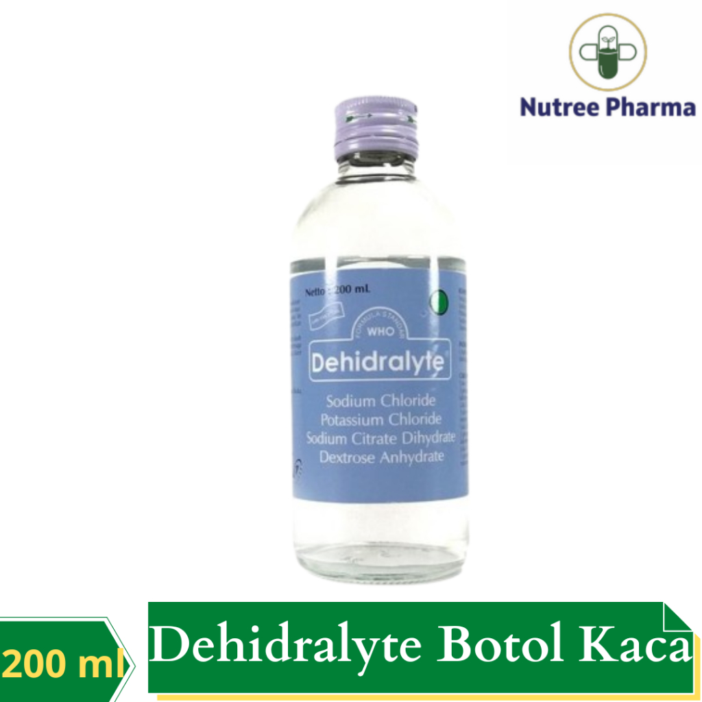 Jual DEHIDRALYTE BOTOL KACA ISI 200 ML | Cairan Oralit Untuk Deidrasi ...