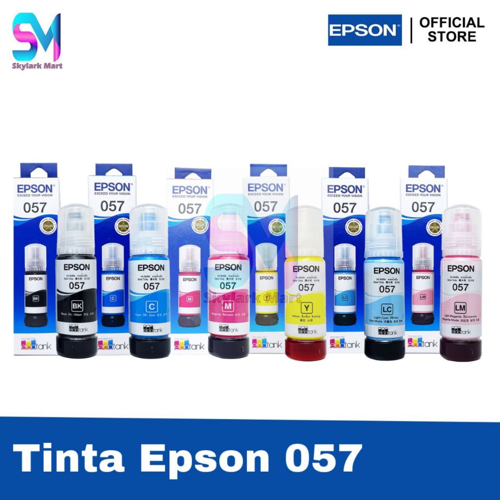 Jual 1 SET 6 PCS Tinta Printer 057 Tipe Printer L8050 L1850 Original ...