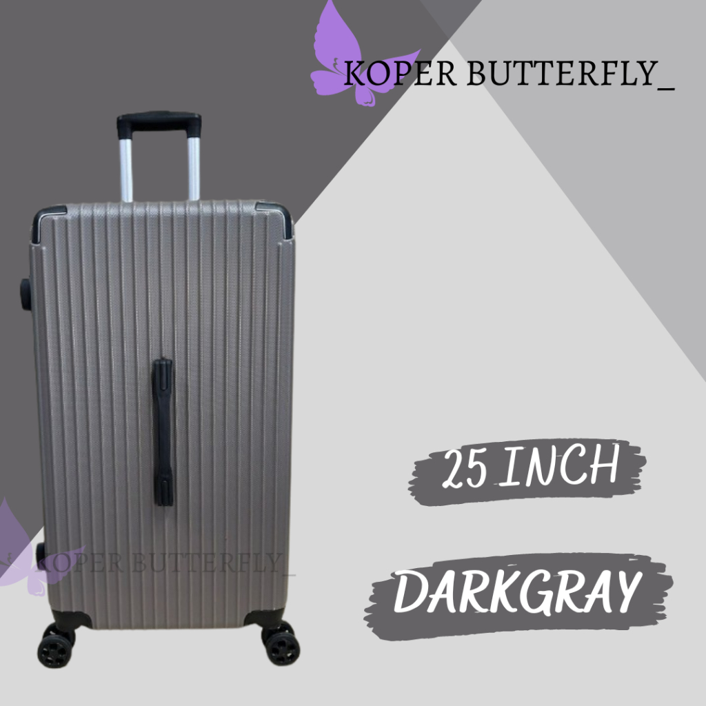 Jual BARU!! KOPER BAJU ABS 25 INCH 6412 RODA 4 MINIMALIS BESAR DAN KUAT ...