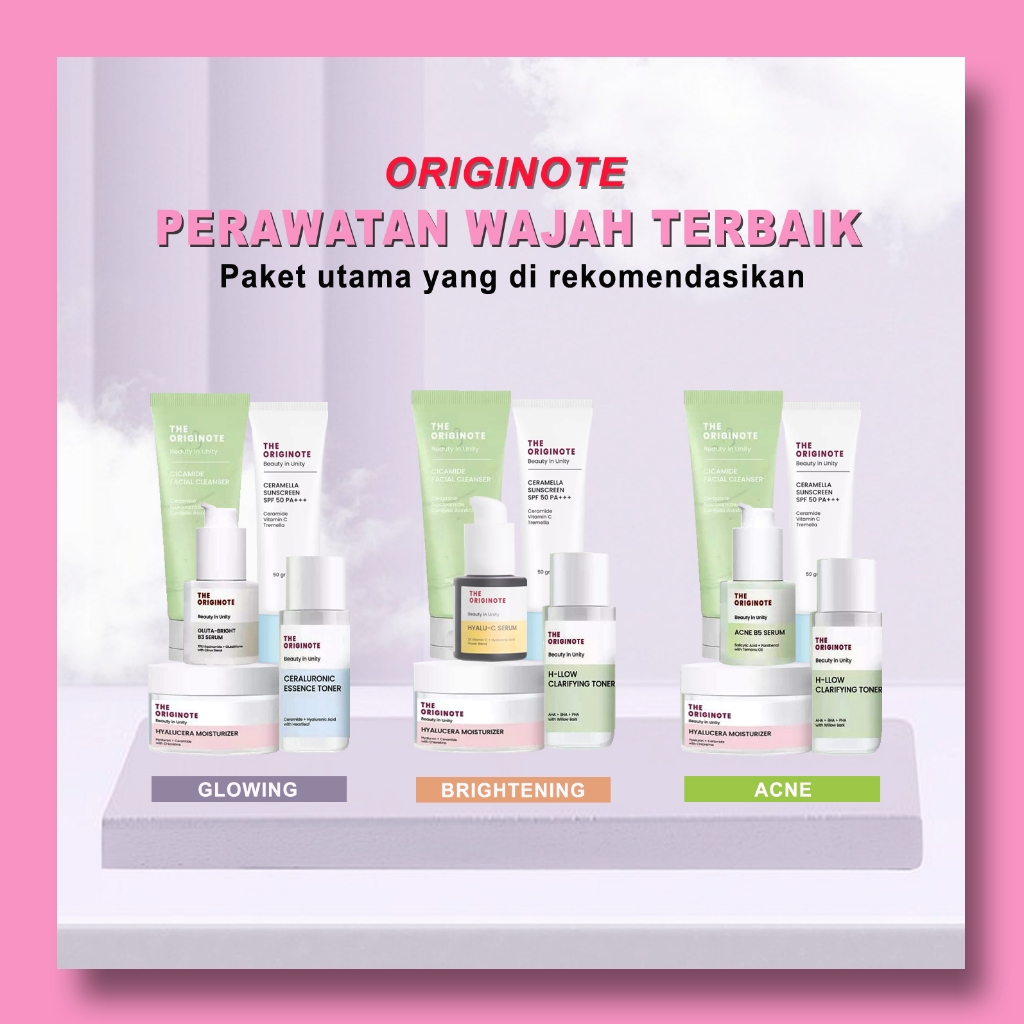 Jual The Originote 1 Paket Lengkap Perawatan Wajah Terbaik Paket ...