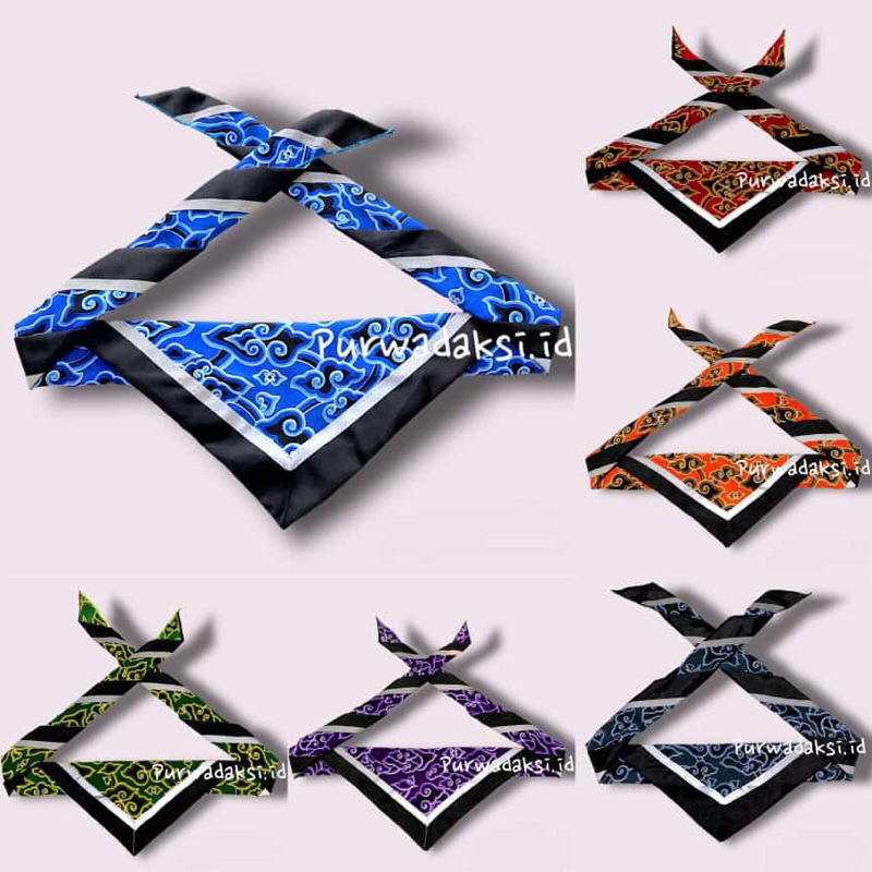 Jual larissss | Scraft Pramuka Batik Mega Mendung scarf Menyala skraf ...