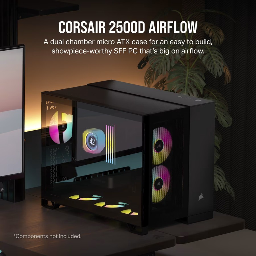 Jual Corsair 2500D AIRFLOW Micro ATX Dual Chamber PC Case | Shopee ...