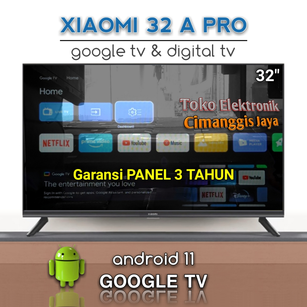 Jual google android smart tv led Xiaomi mi mitv mi tv 32 inch dan 43 inch digital dvb t2 ...