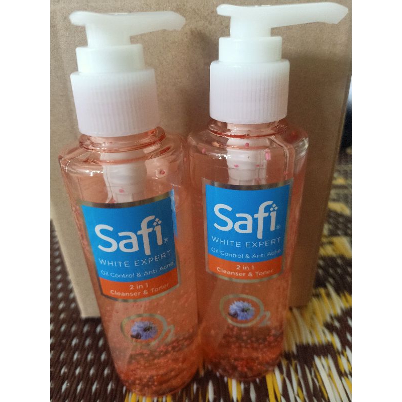 Jual Safi WHITE EXPERT oil control & Anti Acne 2 in 1 Cleanser & toner ...