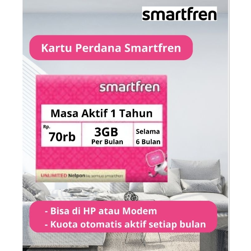 Jual Kartu Perdana Smartfren Aktif 1 Tahun | Shopee Indonesia