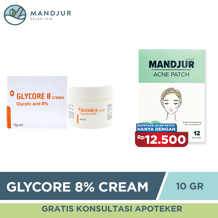 Jual Glycore 8% Cream 10 g - Menyamarkan Kulit Gelap dan Flek Hitam ...