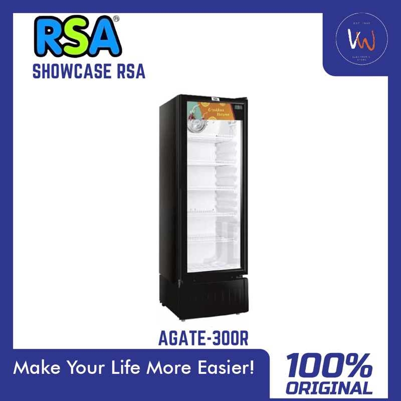 Jual Showcase RSA AGATE-300R 180 Watt / Pendingin Minuman / Kulkas ...