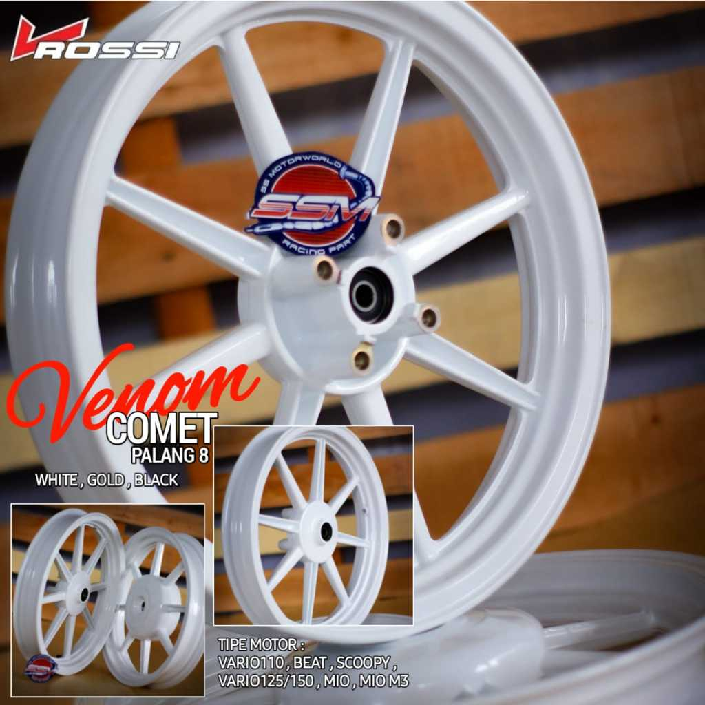 Jual Velg VRossi Palang 8 Venom Comet VARIO 110-125-150, BEAT-SCOOPY, MIO CARBU, MIO M3-MIO J ...
