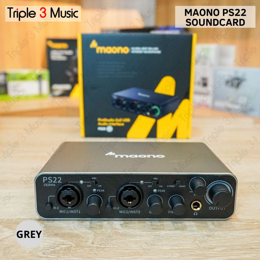 Jual MAONO AU PS22 PS22 PS-22 Audio interface Soundcard streaming 2 ...