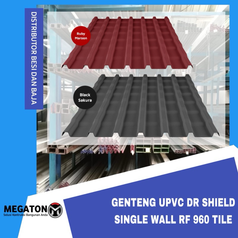 Jual GENTENG UPVC DR SHIELD SINGLE WALL RF 960 TILE | Shopee Indonesia