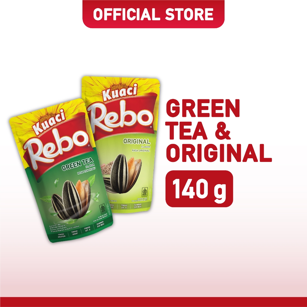 Jual Rebo Kuaci Bundling Varian Rasa Green Tea 140 Gram Original 140