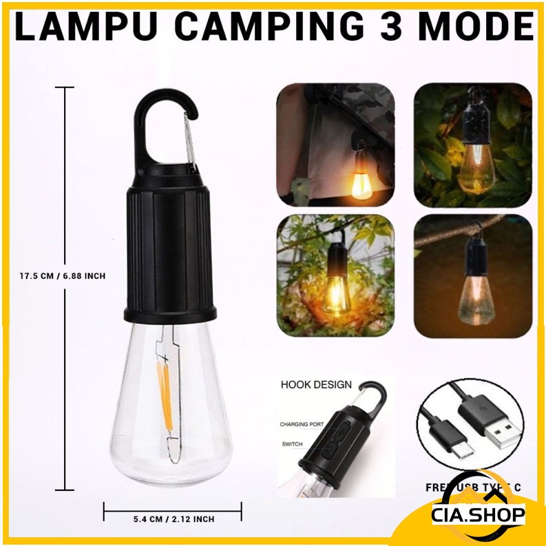 Jual Lampu Camping Emergency Baterai Lithium / Lampu Led Charger ...