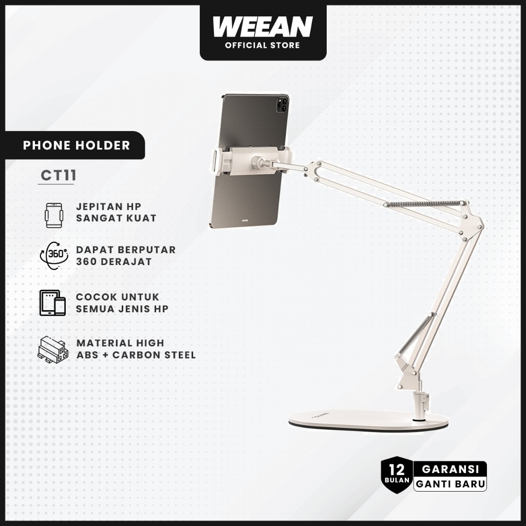 Jual WEEAN Holder Hp Tablet Meja JOPREE CT11 Folding Metal Stand ...