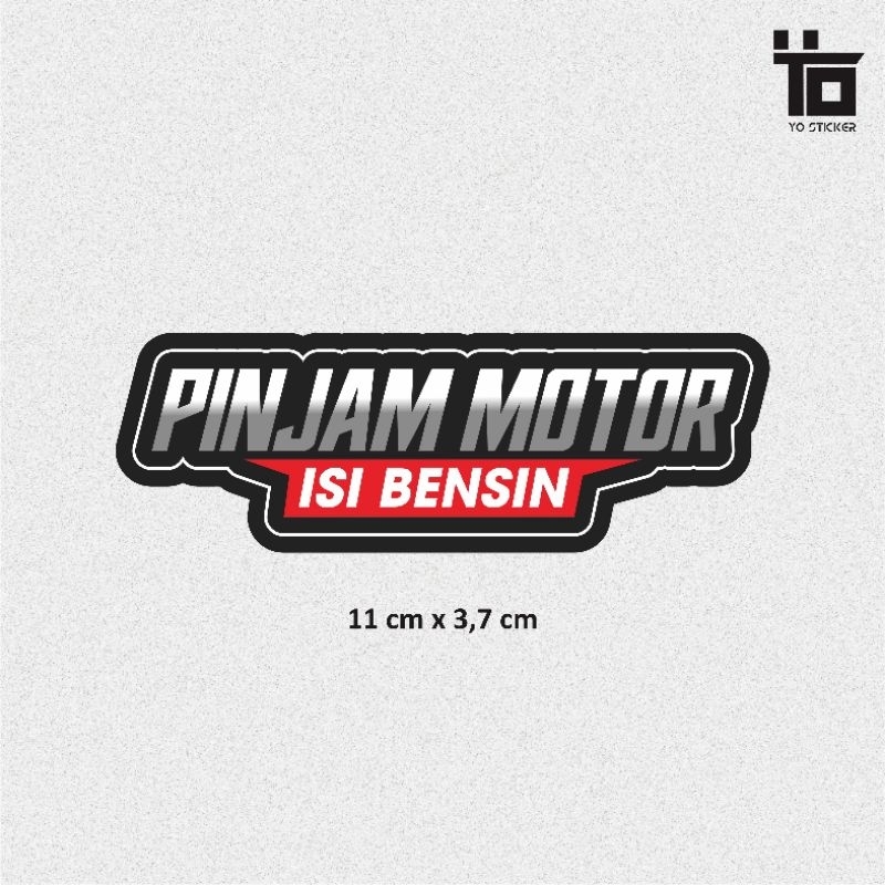 Jual STICKER MOTOR/PINJAM MOTOR/ISI BENSIN/STICKER VIRAL | Shopee Indonesia