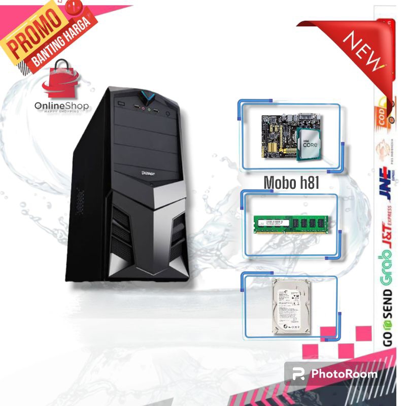 Jual Obral PC Gaming Rakitan i3|i5 mobo Asus h81|ram 4gb|hdd 500gb ...