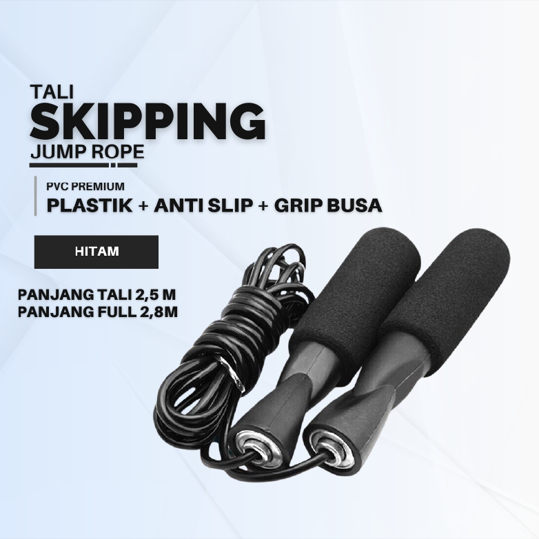 Jual Tali Skipping Skiping Olahraga Lompat Tali Jump Rope Anti Licin ...