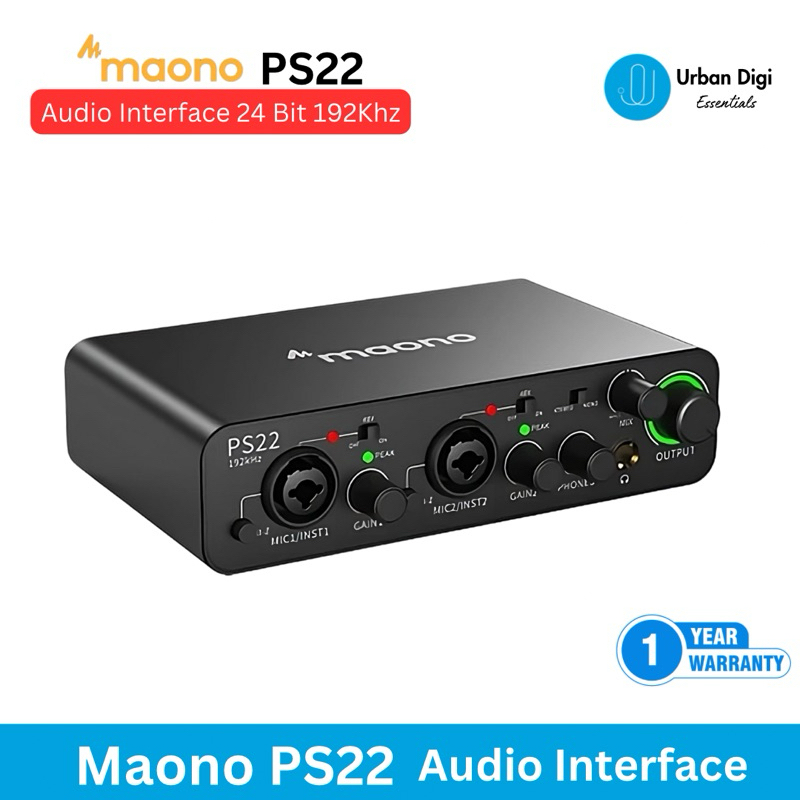 Jual Maono PS22 - Audio Interface 2 Channel High Sample Rate 24 Bit ...