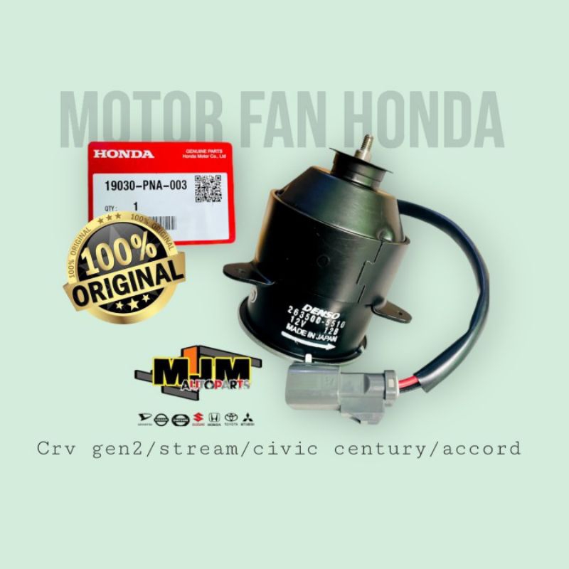 Jual Motor fan radiator crv gen2 stream civic century accord original | Shopee Indonesia