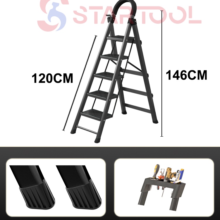 Jual Elegant CODTangga 3456 Step Tangga Lipat Multifungsi Lipat Tangga ...