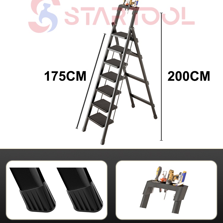 Jual Elegant CODTangga 3456 Step Tangga Lipat Multifungsi Lipat Tangga ...