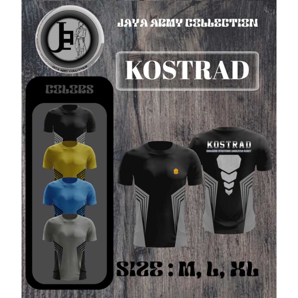 Jual Kaos Sablon Kostrad Gradasi Tulang New Jersey 2024 Dryfit Milano Bisa Cod Shopee Indonesia