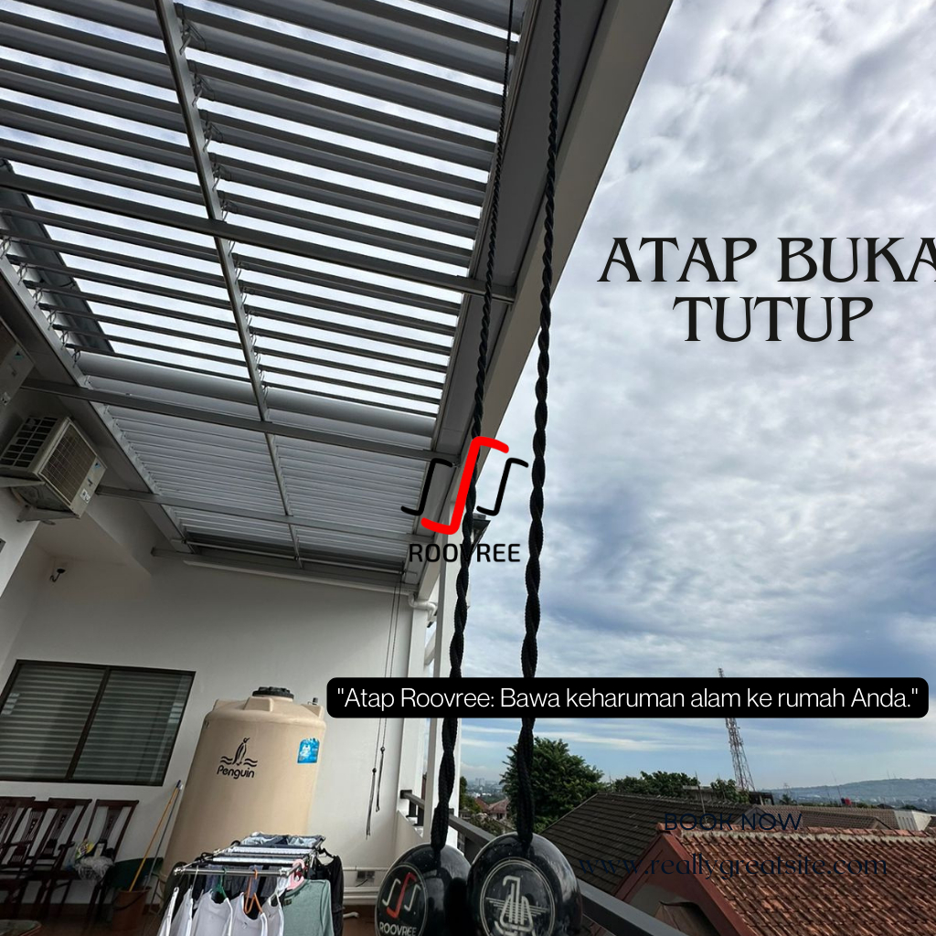 Jual Atap Rumah Alumunium Lovera Buka Tutup Otomatis | Shopee Indonesia