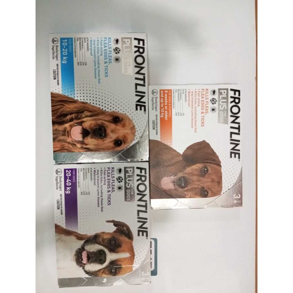 Jual FRONTLINE PLUS DOG Obat Anti Kutu Ampuh Anjing Front Line Berat 1 ...