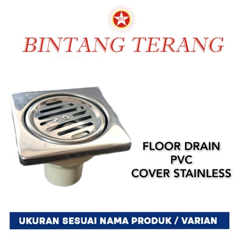 Jual Afur Kamar Mandi Tutup Stainless / Floor Drain / Saringan Got PVC / Saringan Kamar Mandi ...