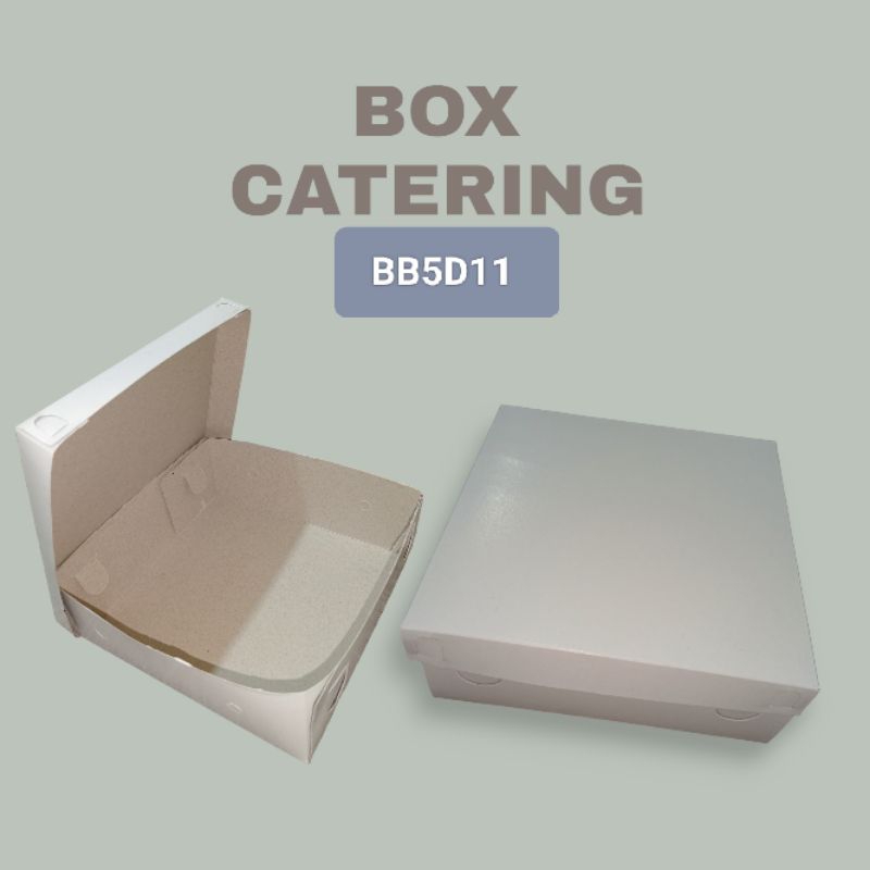 Jual BOX CATERING/NASI DUPLEX PUTIH(BB5D11)UKURAN 20X20X7,5 | Shopee ...