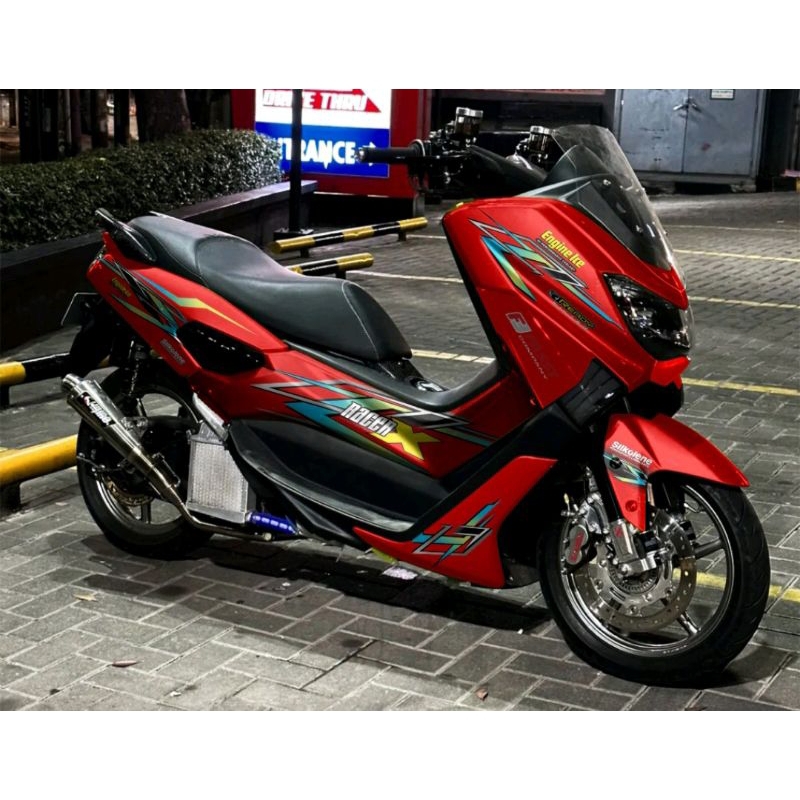 Jual stiker decal nmax old full body motif racer x warna merah | Shopee ...