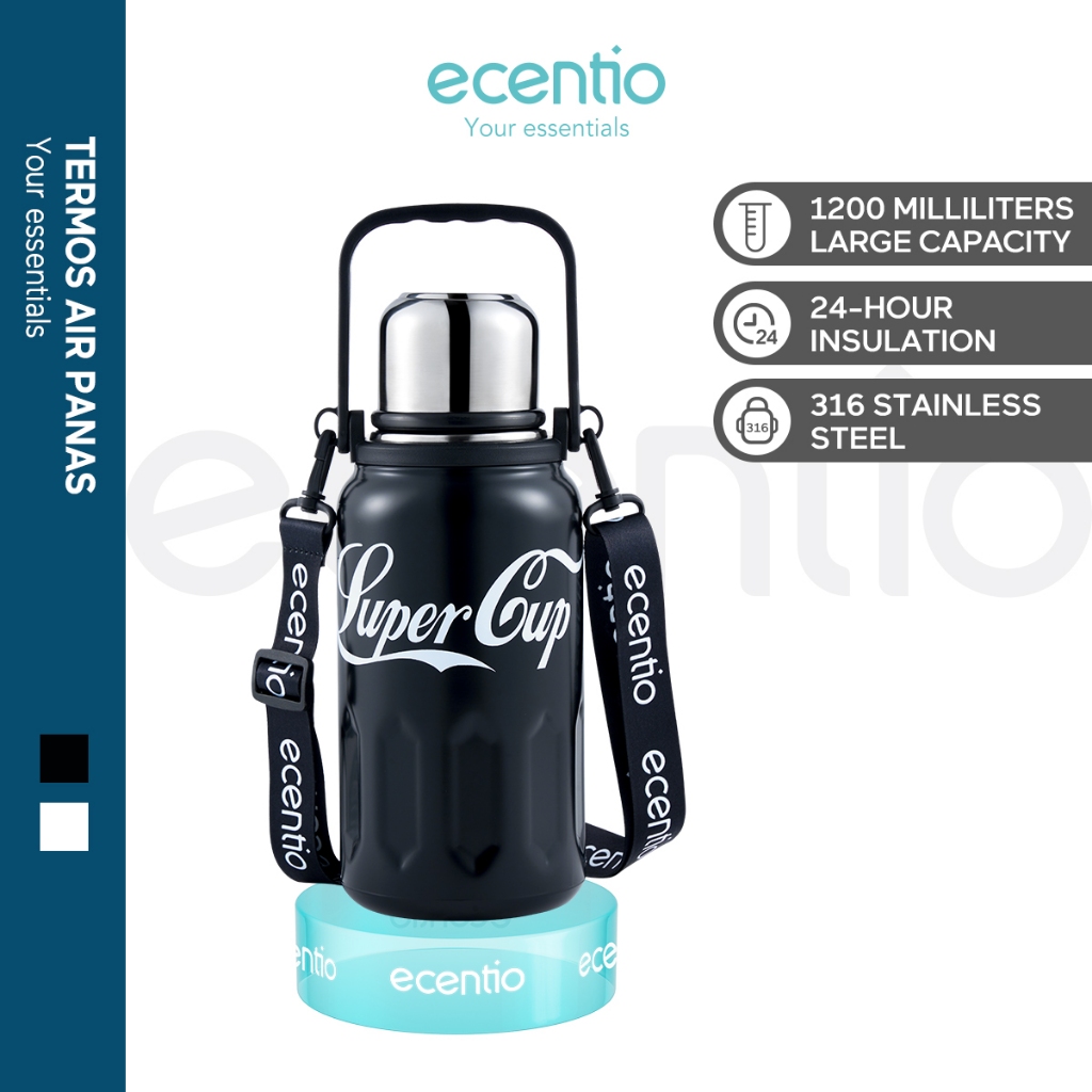 Jual ecentio termos air panas 1.2 liter portable tumbler stainless ...