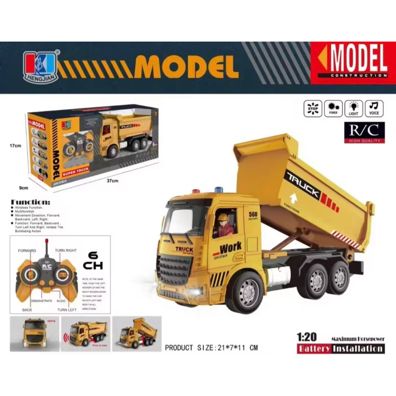 Jual WTBS Mainan Anak RC Beko Truck Konstruksi Molen Pemadam Super Truk ...