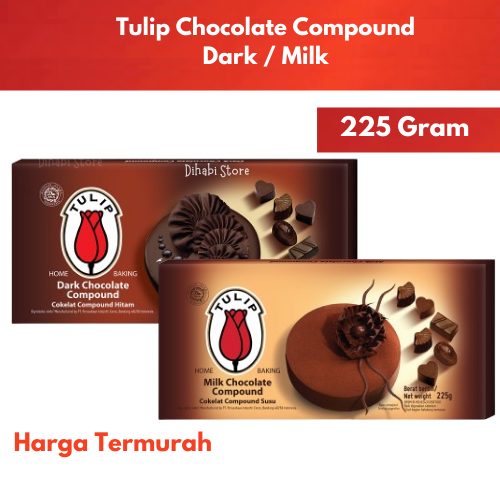 Jual Tulip Milk / Dark Chocolate Compound 250 Gram | Shopee Indonesia
