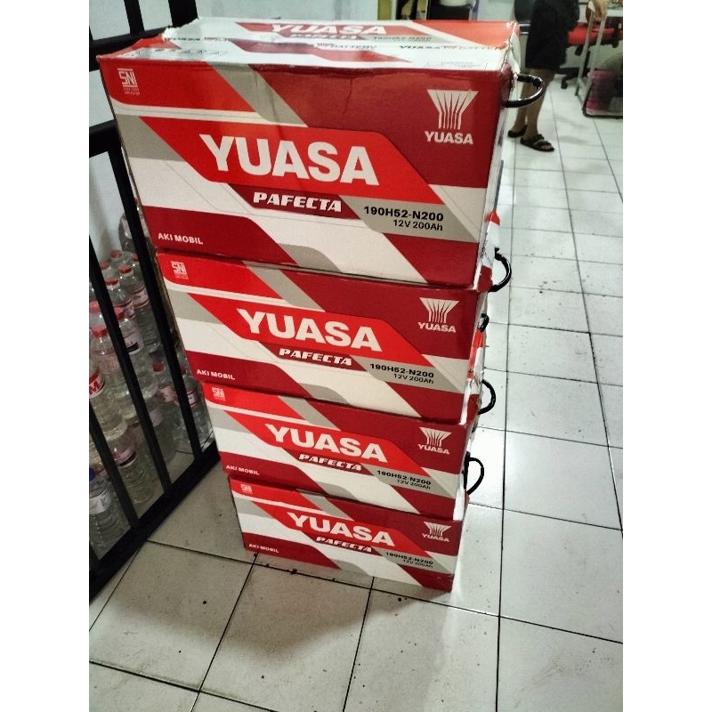 Jual Aki Basah Yuasa Pafecta N200 12V 200Ah 190H52 Genset Kapal DumpTruck Excavator | Shopee ...
