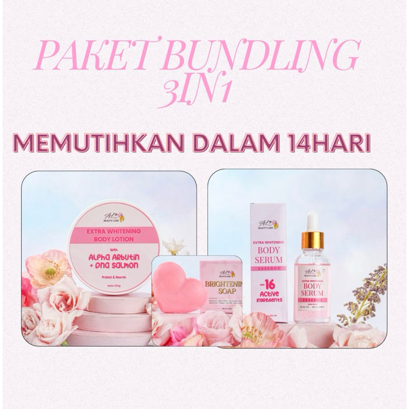 Jual PAKET BUNDLING 3in1 (Xtra Whitening Lotion&Serum& Brightening Soap ...