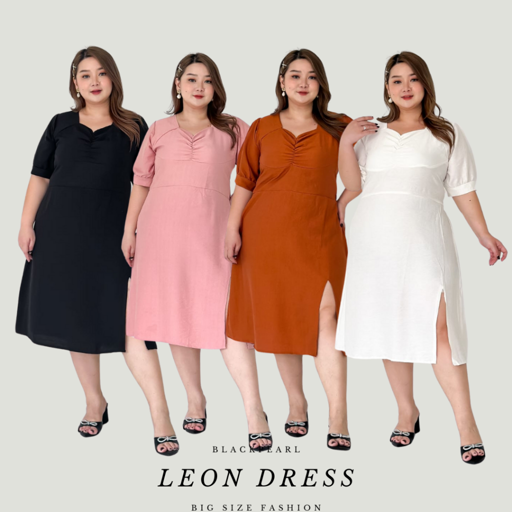 Jual Dress Pantai Sexy Big Size Jumbo Leon Smock Dress | Dress Plus ...