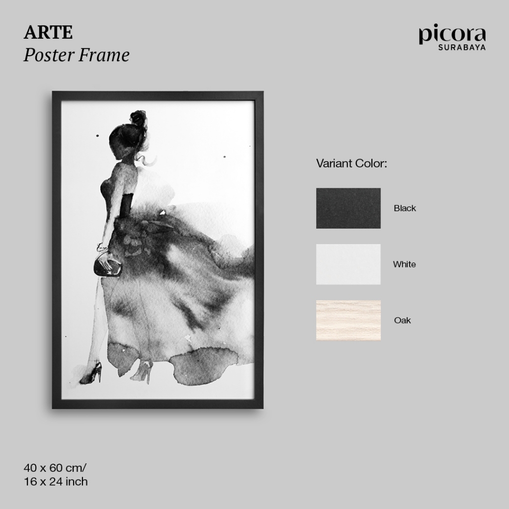 Jual [PICORA SURABAYA] ARTE Poster Frame 16R Plus 40x60cm Bingkai ...