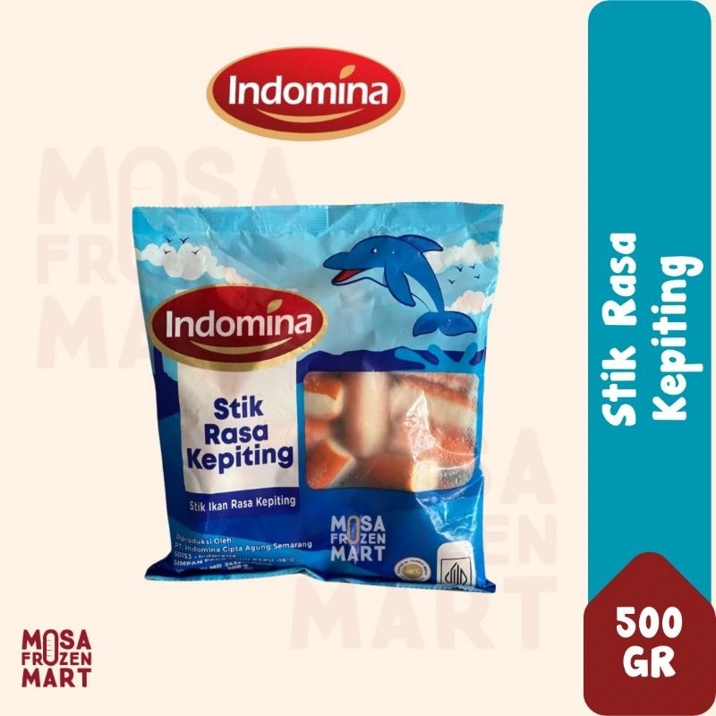 Jual Indomina Stik Rasa Kepiting 500g | Dumpling Ikan | Shopee Indonesia