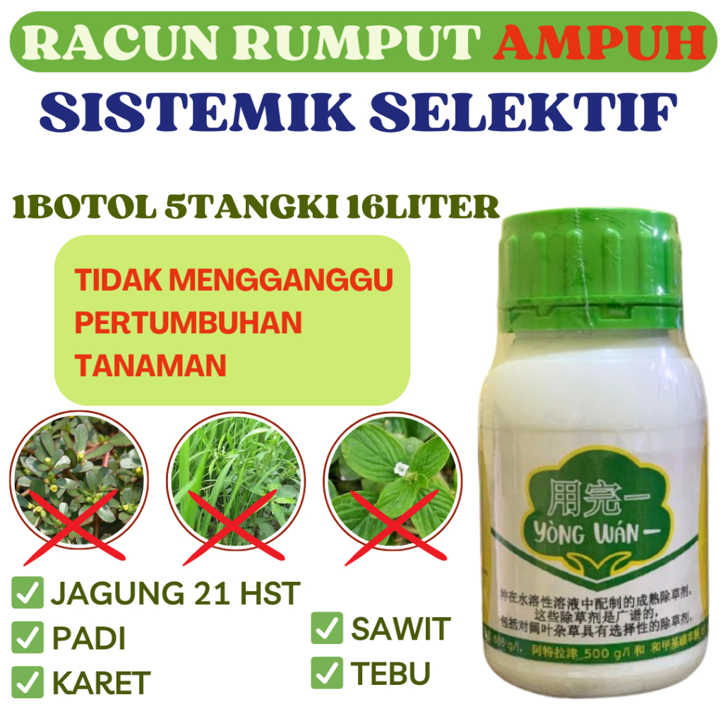 Jual HERBISIDA SISTEMIK SELEKTIF YONG WAN 200 ML | Shopee Indonesia