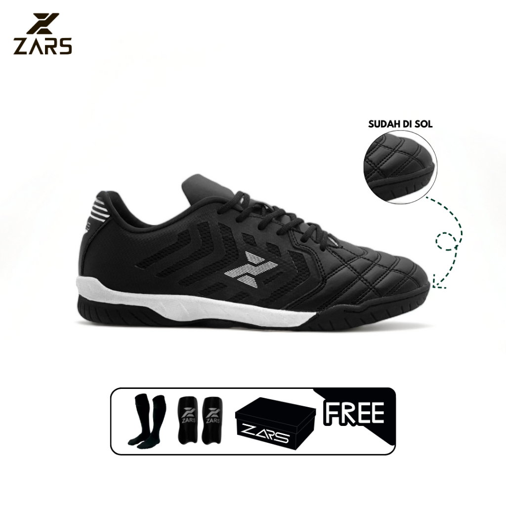 Jual Zars - Sepatu Futsal Evo Infinity V2 IN Black/White Original ...