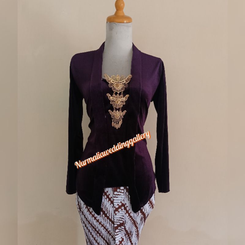 Jual Kebaya Bludru Kutu Baru Polos Termurah | Shopee Indonesia