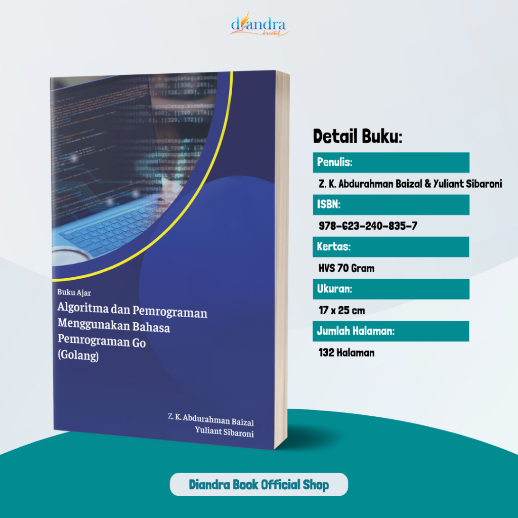Jual Buku Informatika Algoritma Dan Pemrograman Menggunakan Bahasa Pemrograman Go Golang