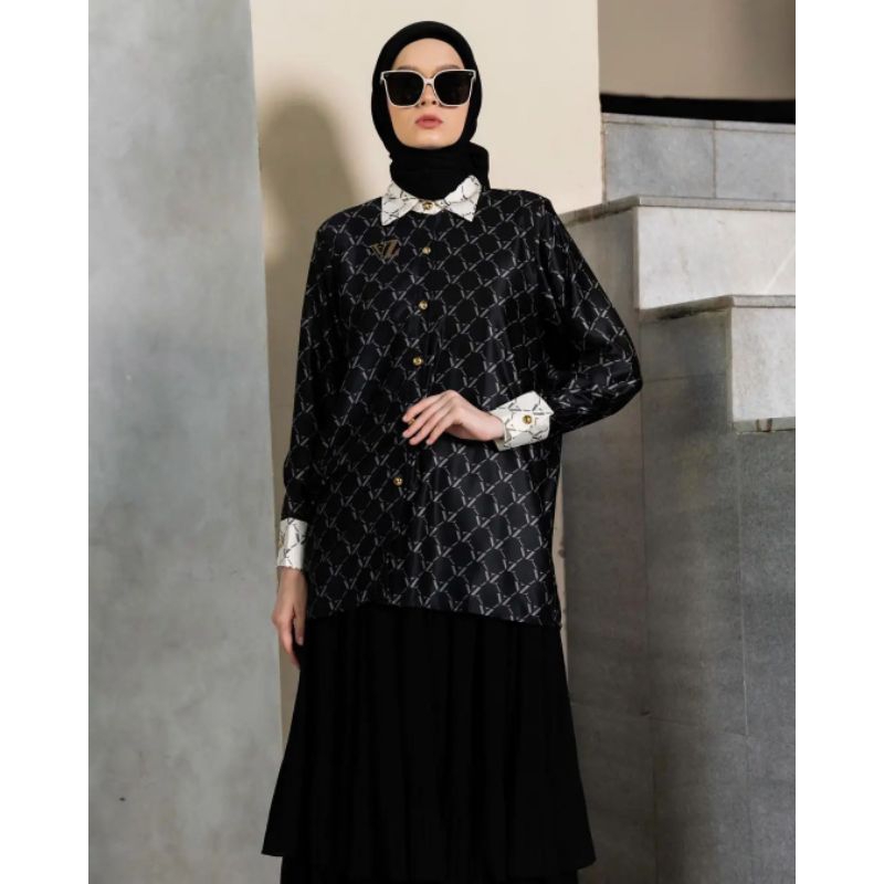 Jual Vz Monogram Two Tone Top Vivizubedi Lampung | Shopee Indonesia