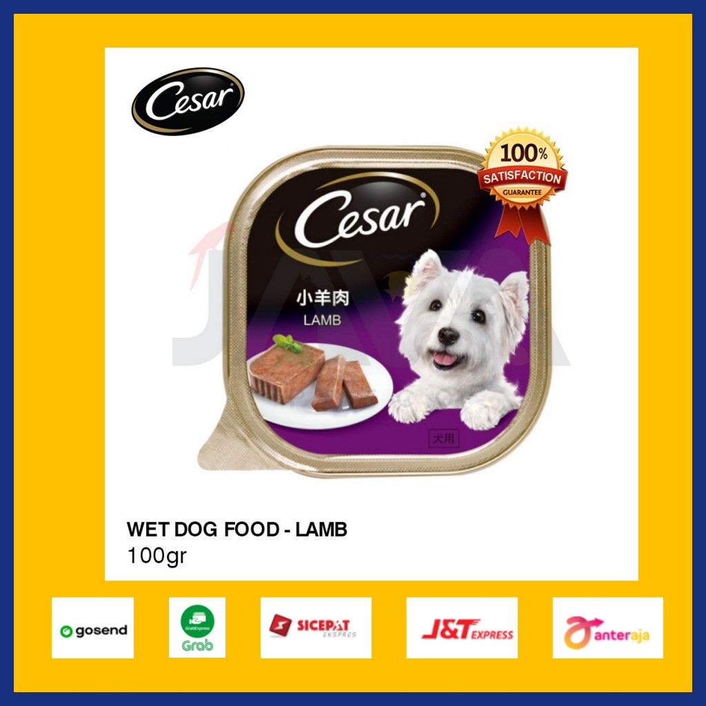 Jual Cesar Lamb Wet Food Makanan Anjing Basah 100gr | Shopee Indonesia
