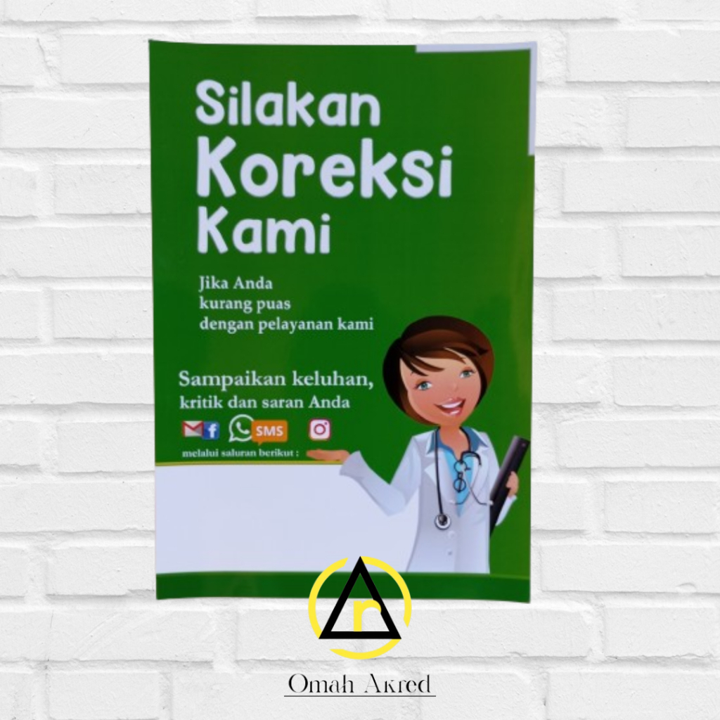 Jual Poster Silahkan Koreksi Kami - Kritik Saran - Kritik dalam ...
